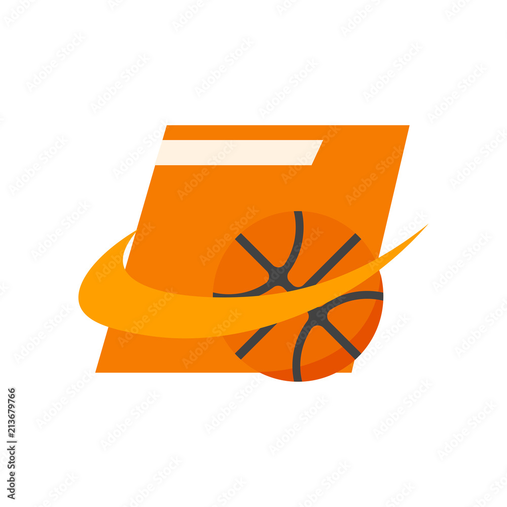 Basketball icon vector sign and symbol isolated on white background ...