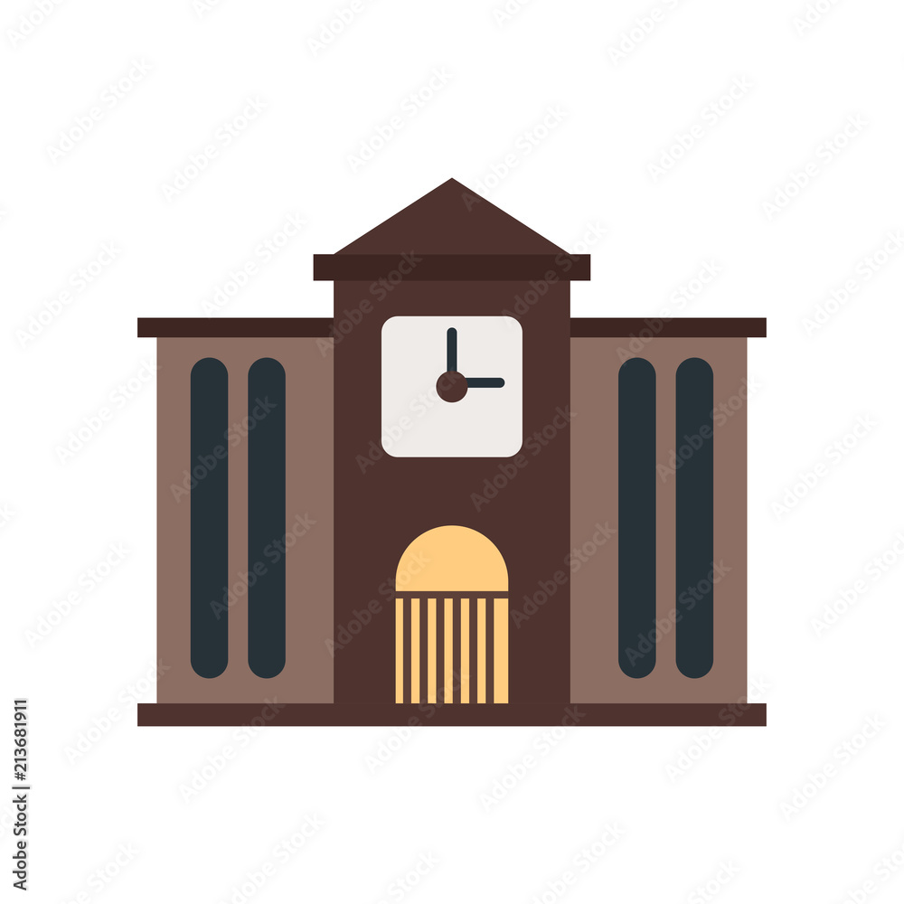 Town hall icon vector sign and symbol isolated on white background ...