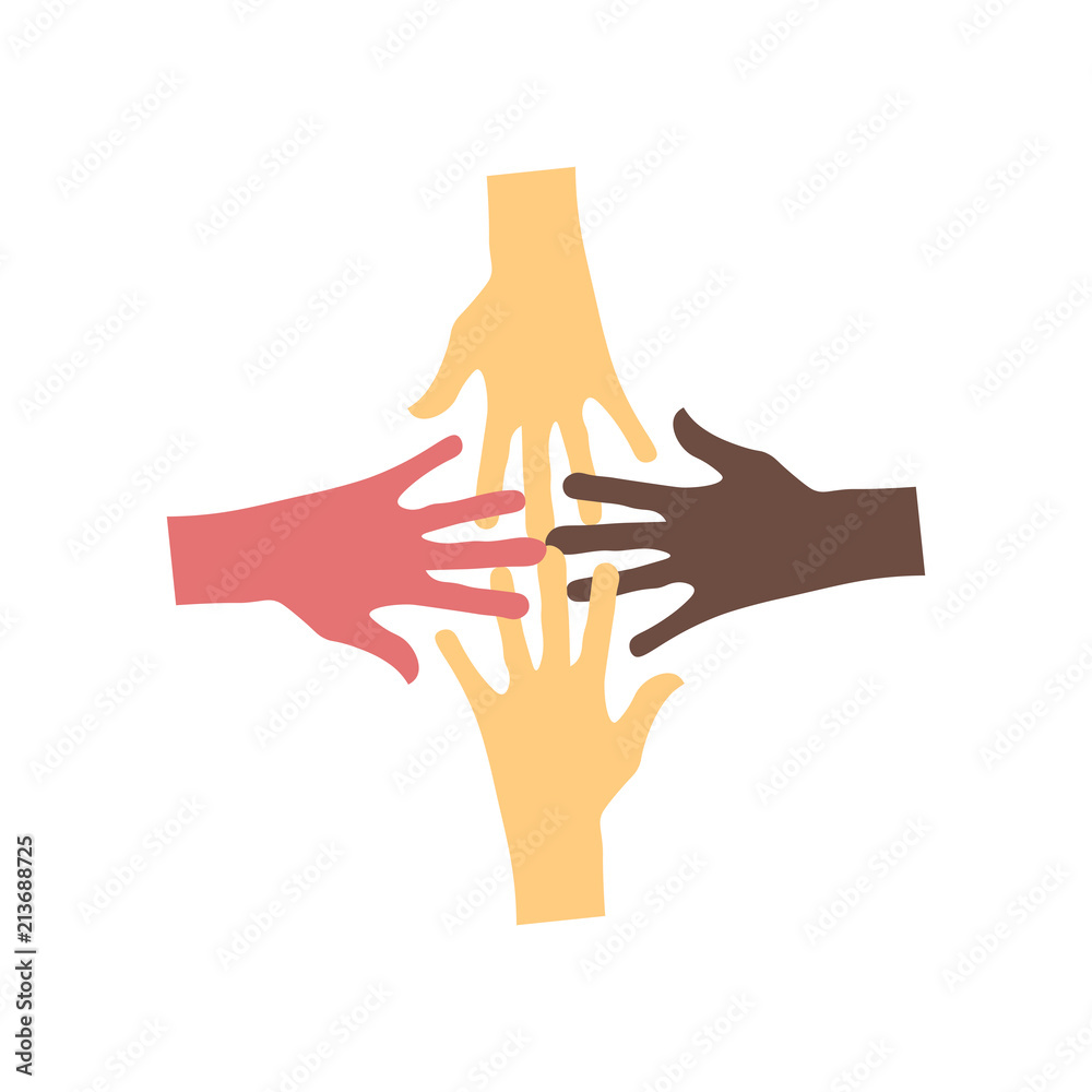 No racism icon vector sign and symbol isolated on white background, No ...