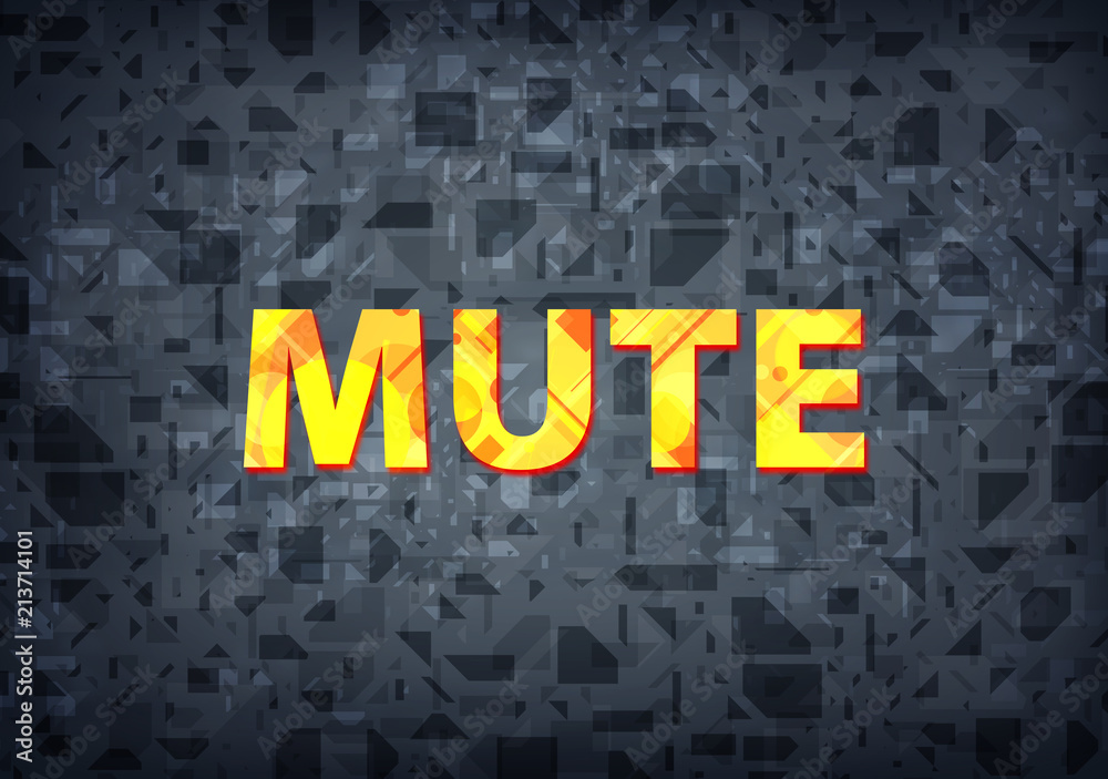 Mute black background Stock Illustration | Adobe Stock