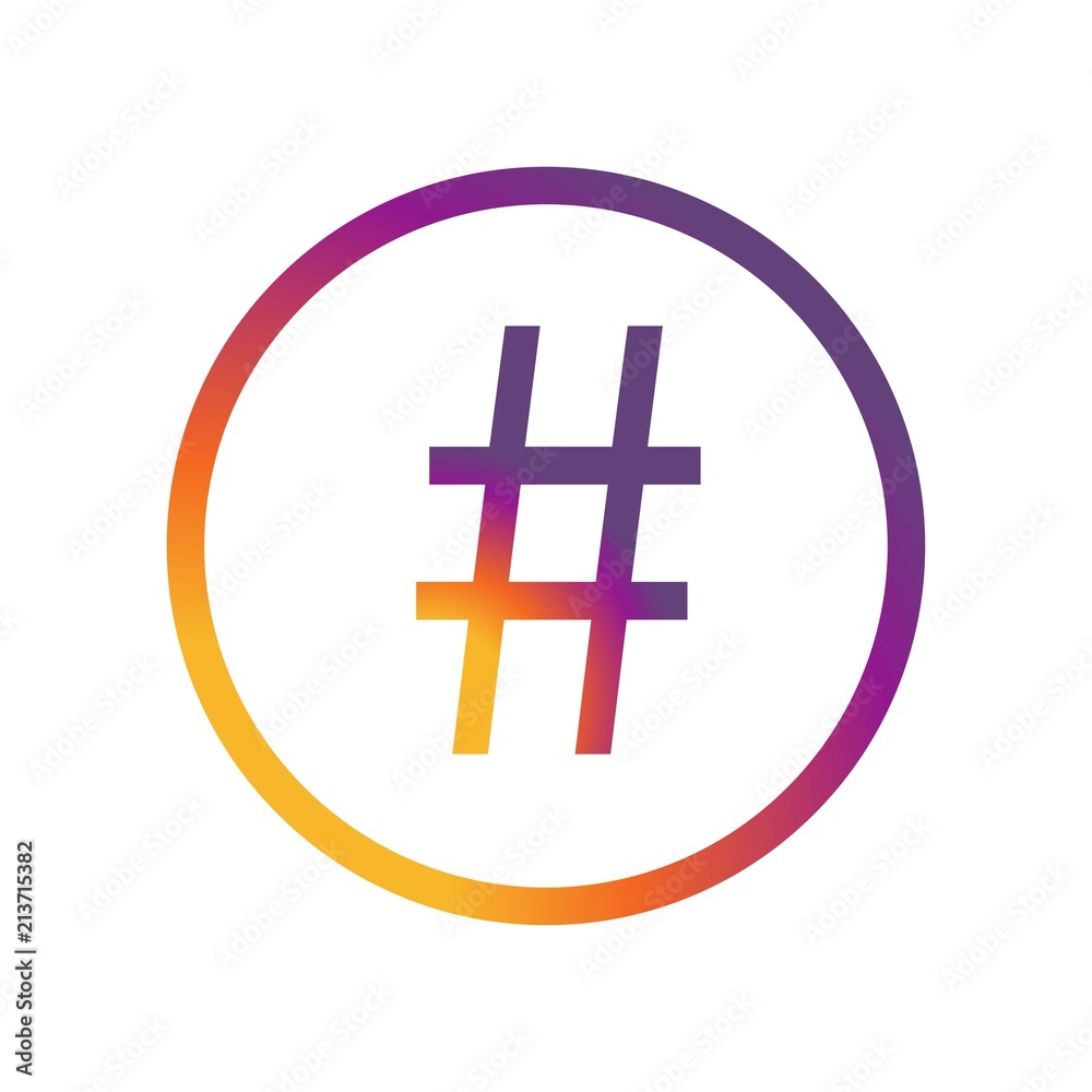 Hashtag Instagram Icon