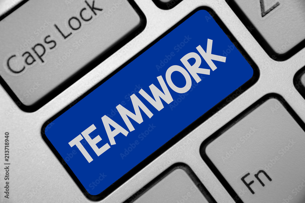 Handwriting text writing Teamwork. Concept meaning Group of people who ...