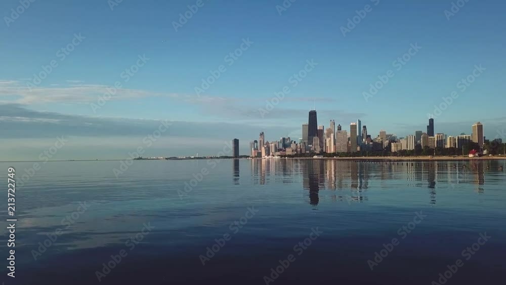 view of downtown Chicago Stock Video | Adobe Stock
