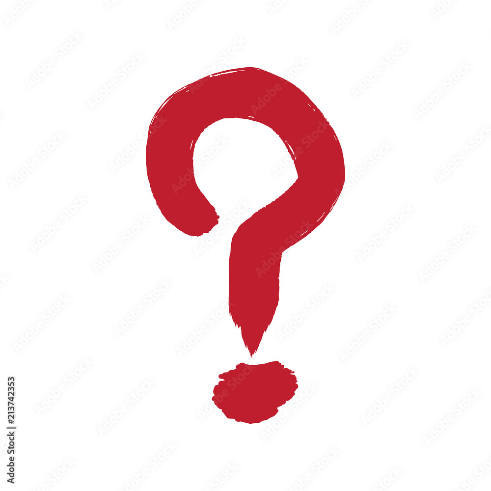 Hand draw Question mark on White background Stock Vector | Adobe Stock Hand draw Question mark on White background Stock Vector | Adobe Stock