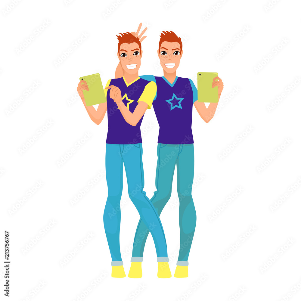 Two Cartoon Brothers