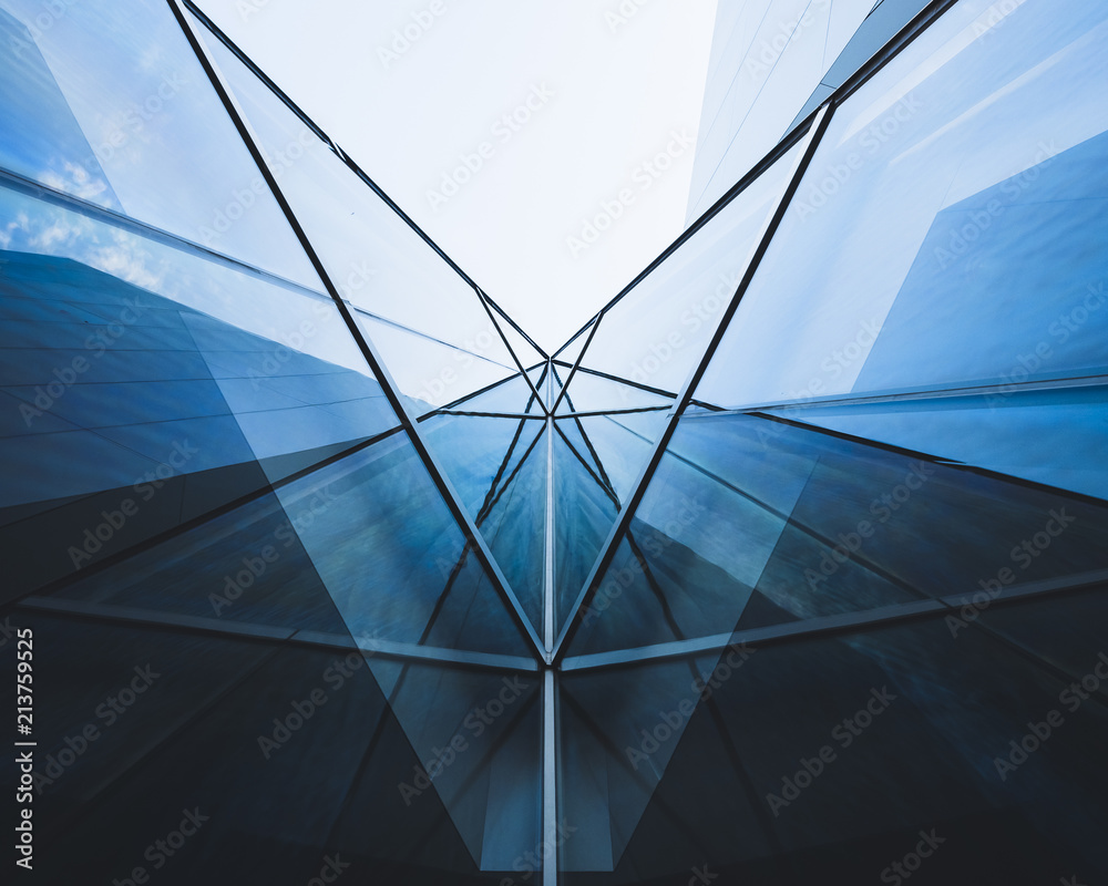 Architecture detail Glass Facade Perspective Modern building Background ...