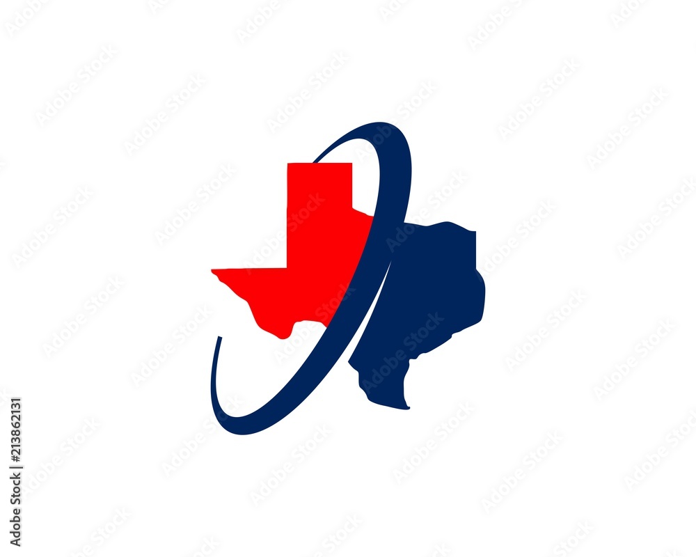 Texas map logo icon Stock Vector | Adobe Stock