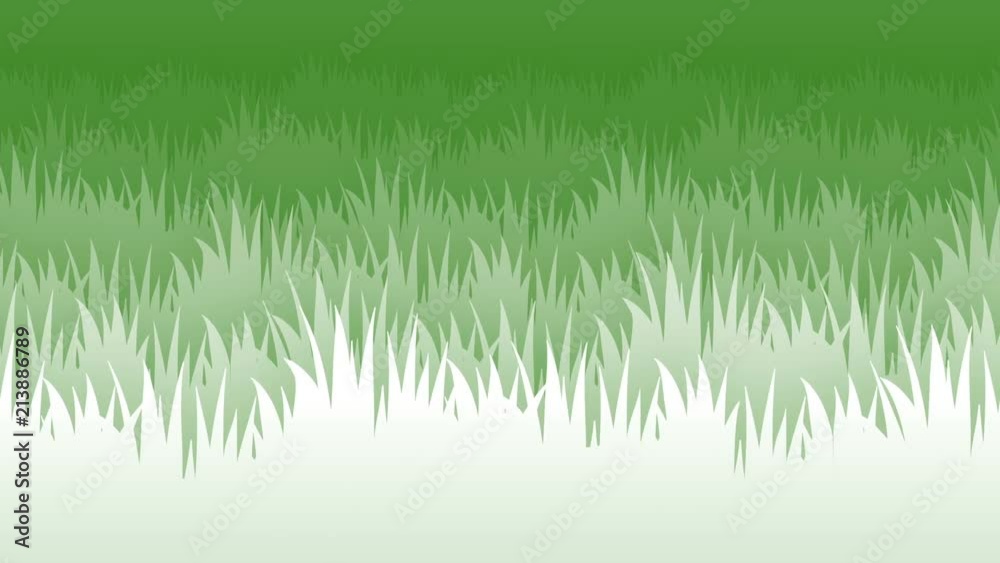 2d grass flat style parallax animated background loop v2 Stock 비디오 ...
