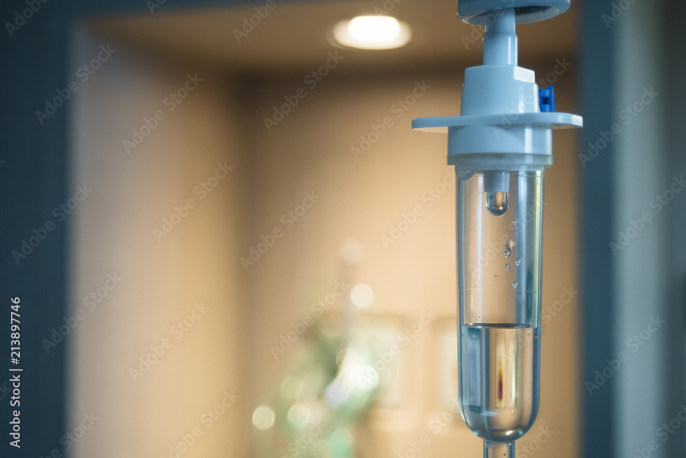 Saline solution drip Stock Photo | Adobe Stock