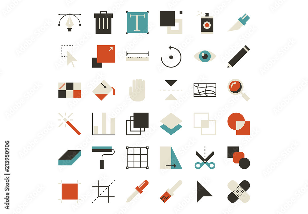Design Tool Icons Stock Template | Adobe Stock