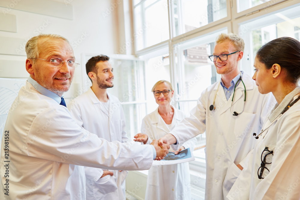 Agreement between doctor and physician Stock Photo | Adobe Stock