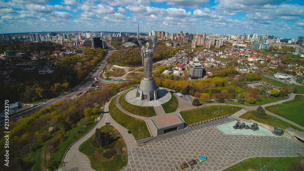 Kyiv, Ukraine - May 17, 2018: The Motherland monument. Symbol of Kyiv ...