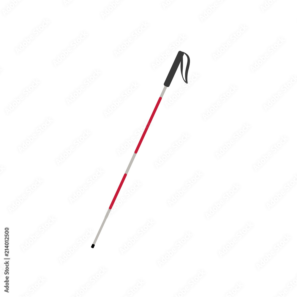 visually impaired walking stick Stock Vector | Adobe Stock