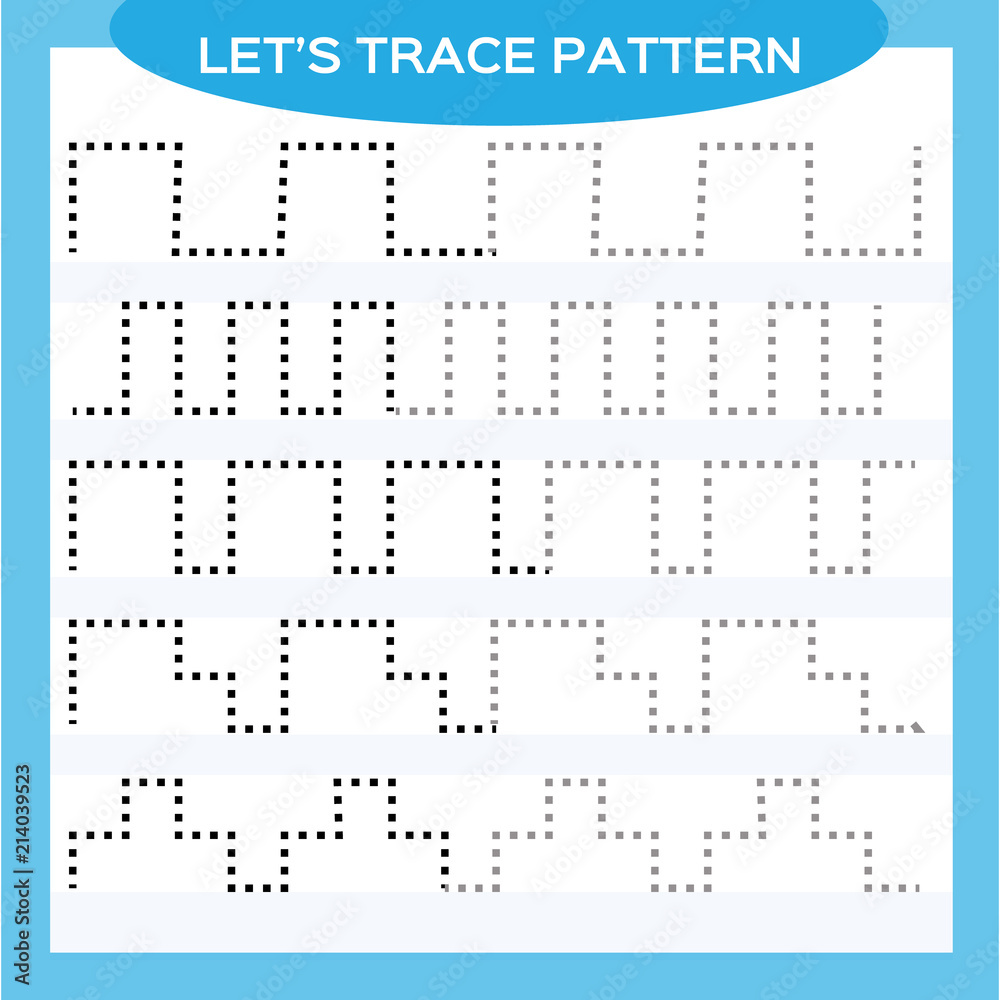 Tracing Lines Activity For Early Years. Special for preschool kids ...
