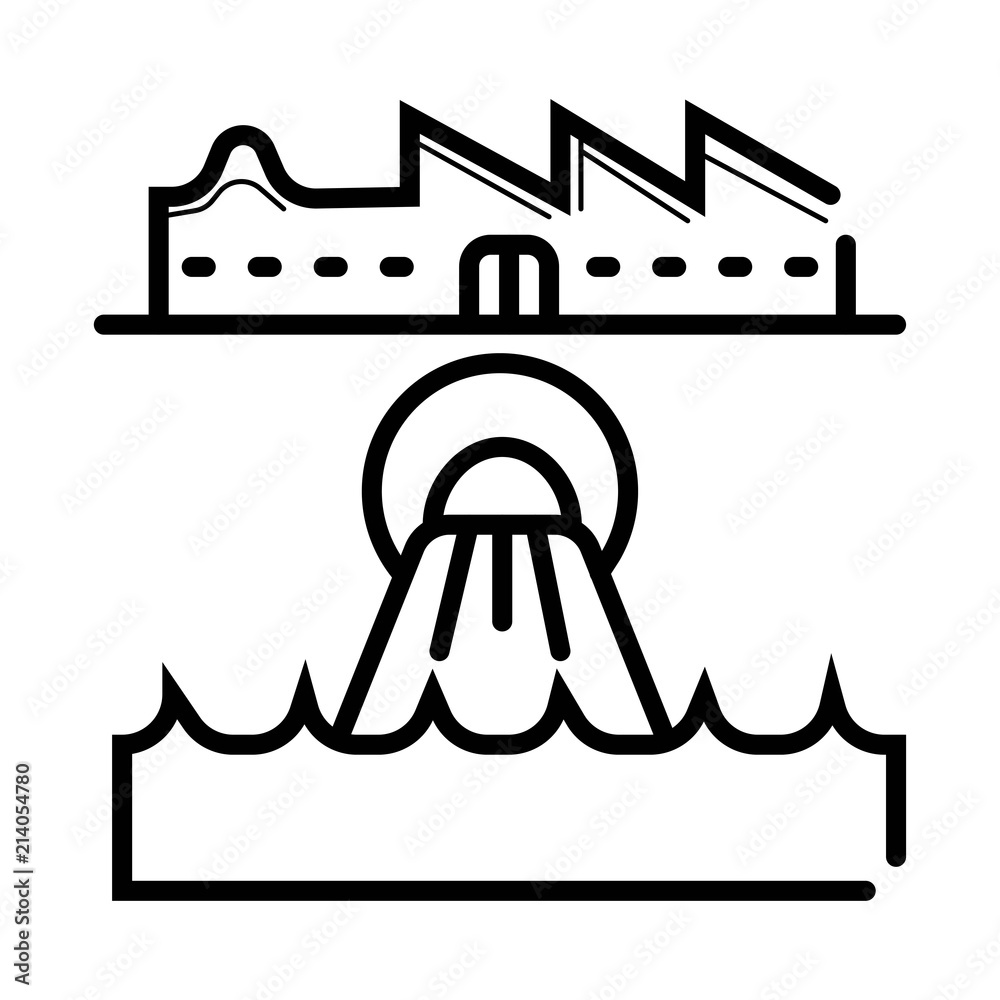 wastewater icon vector Stock Vector | Adobe Stock