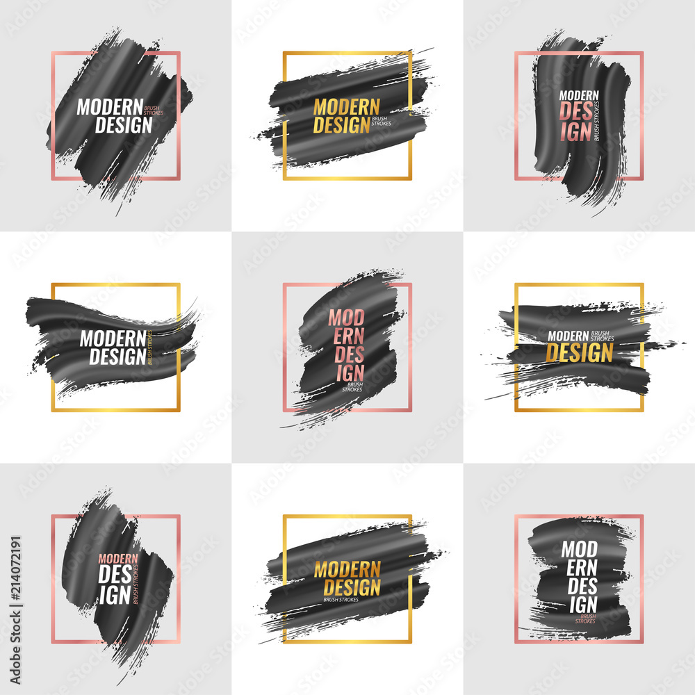 A set of elements for the design of advertising banners, covers, flyers ...