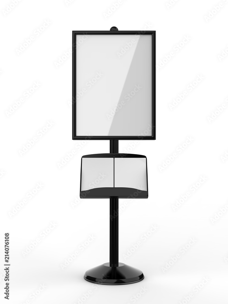Floor standing poster display holder snap frame stand, Advertisement ...