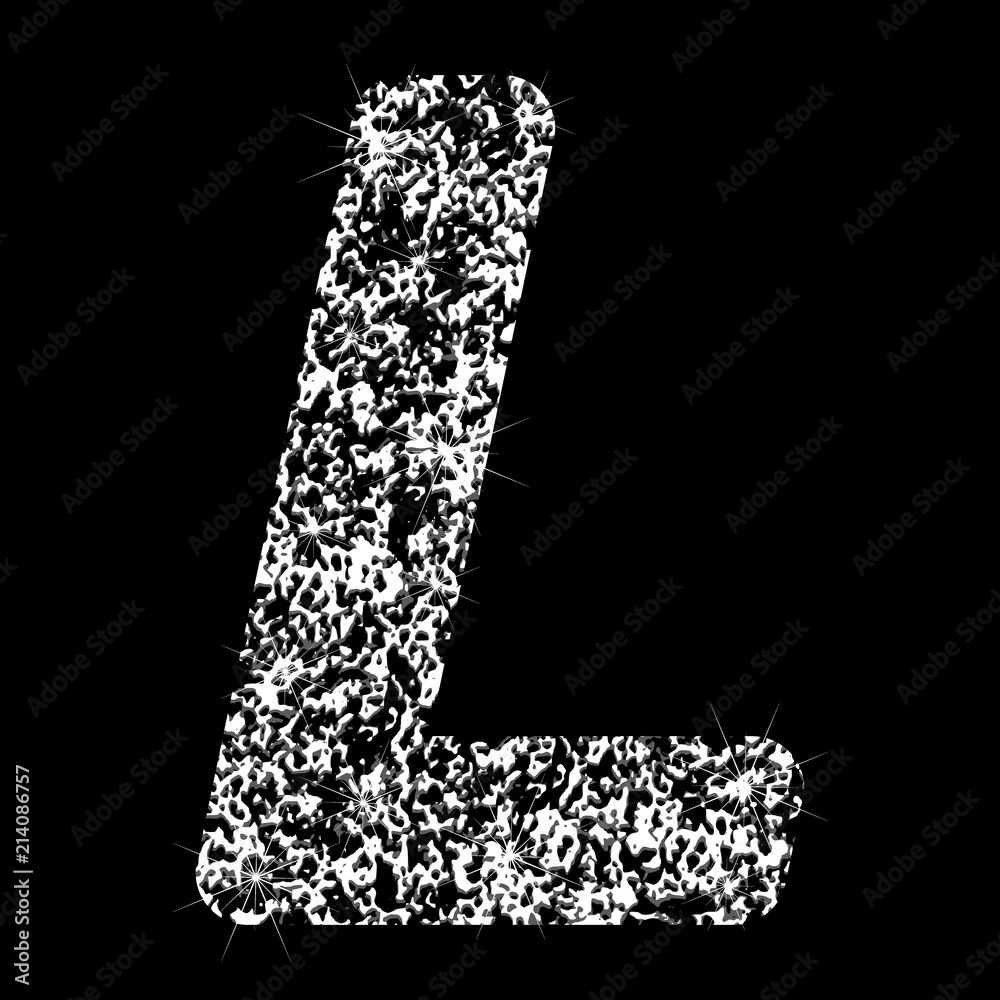 Silver Letter L