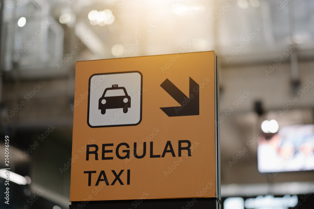 Airport Taxi Signage