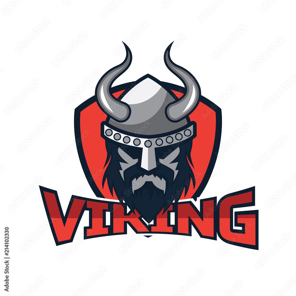 viking warrior logo, vector illustration Stock Vector | Adobe Stock