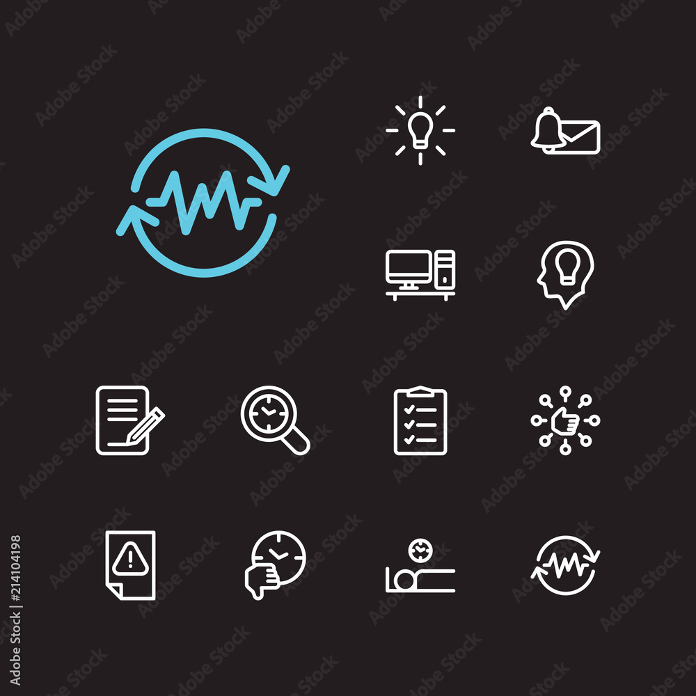 Task icons set. To-do list and task icons with capability, inspiriting ...