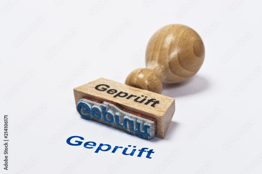 Stempel Geprüft Stock Photo | Adobe Stock