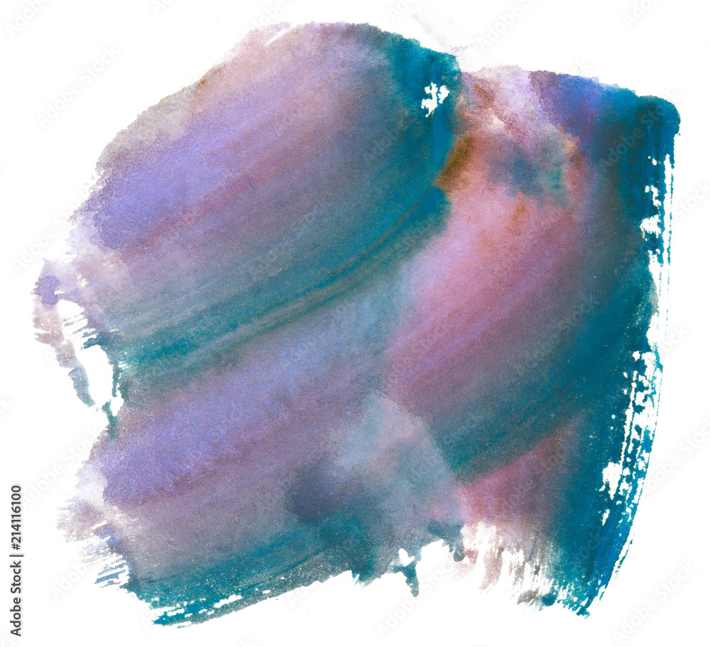 dark greenish-blue color with overflows watercolor stain design element ...