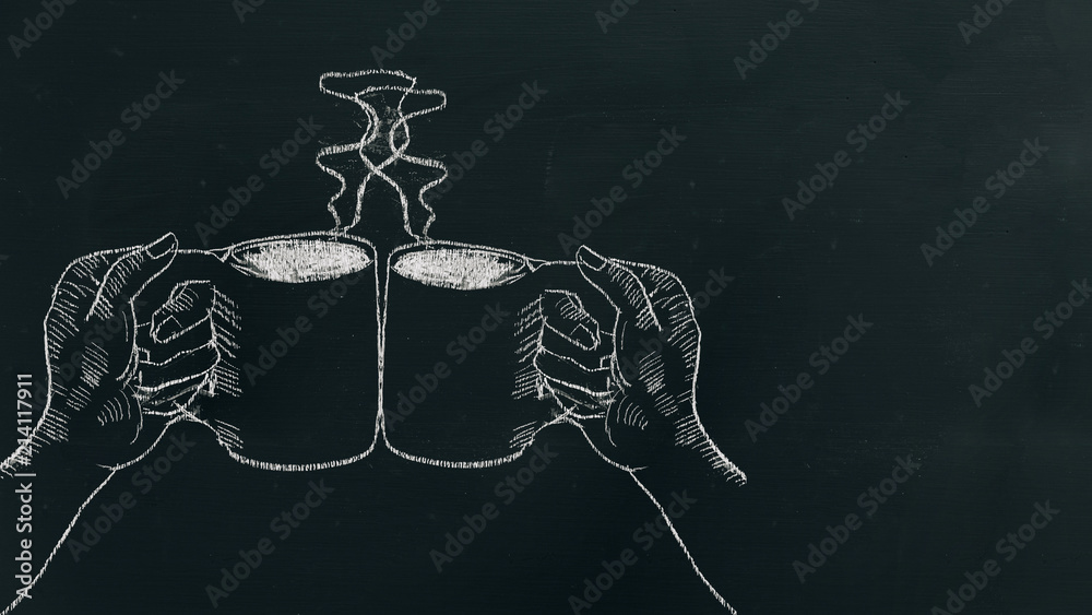 Cupped Hands Side Drawing