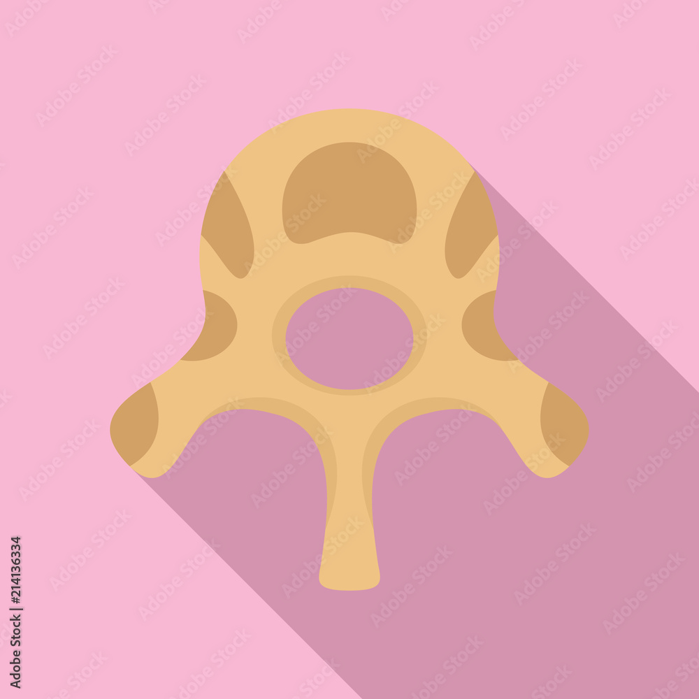 Vertebra disc icon. Flat illustration of vertebra disc vector icon for ...