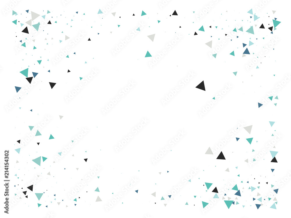 Blast Glass Shatter Memphis Vector Frame. Triangle Fragmentation ...