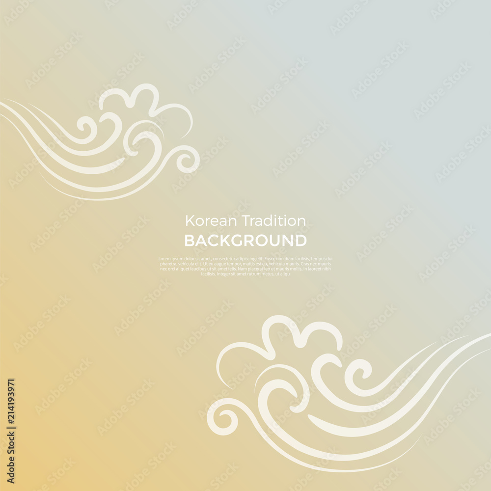 Korean traditional background & banner Stock Vector | Adobe Stock