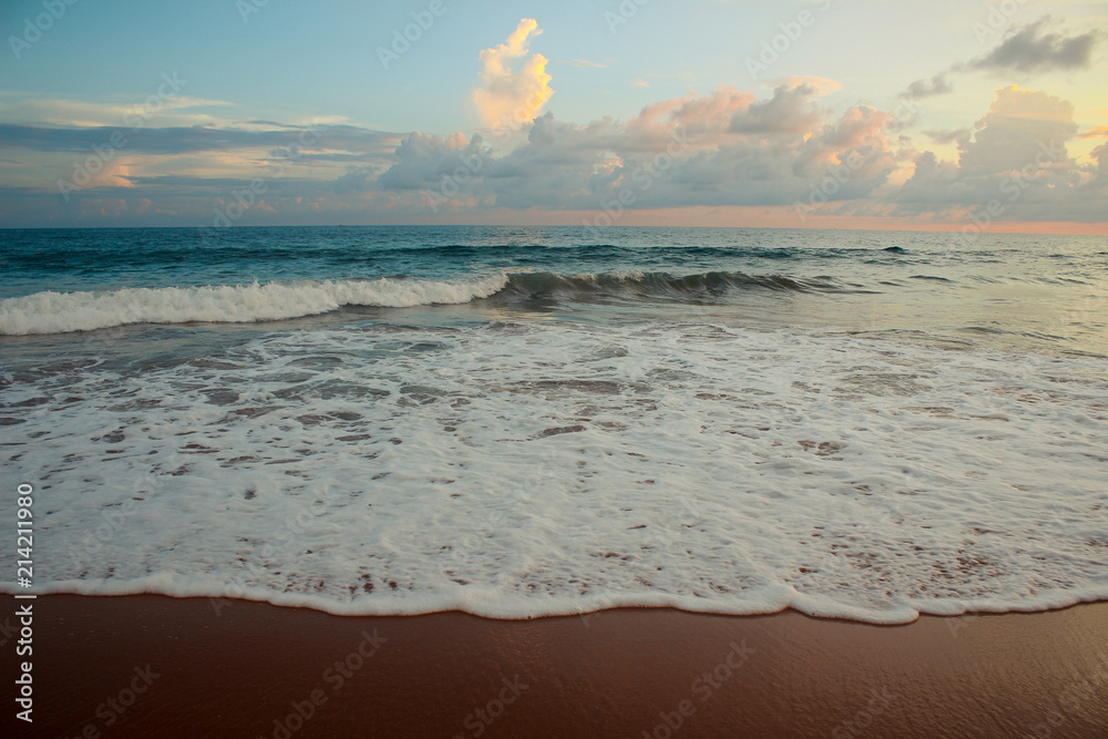 beautiful Indian ocean on Sri lanka island Stock Photo | Adobe Stock