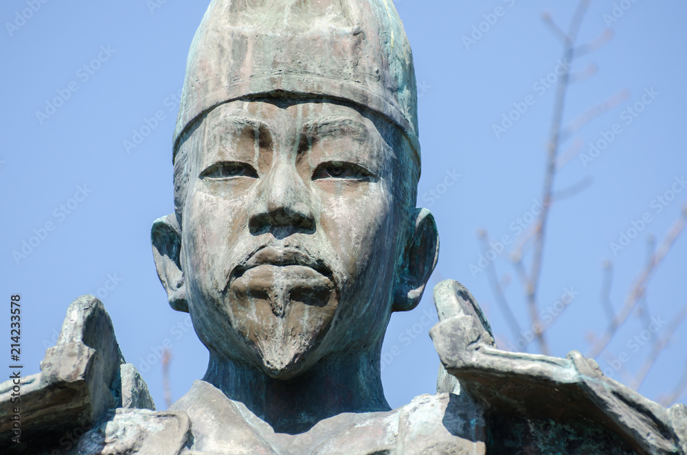 Statue of samurai - founder and the first shogun of the Kamakura ...