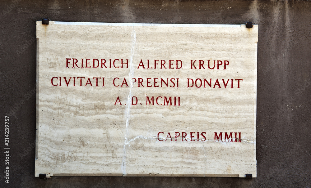 Foto de Gedenktafel an Friedrich Alfred Krupp, 1902, 2002, an Eingang ...