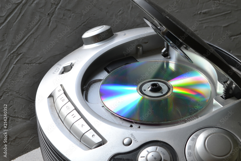 CD player with an open lid. 素材庫相片 | Adobe Stock
