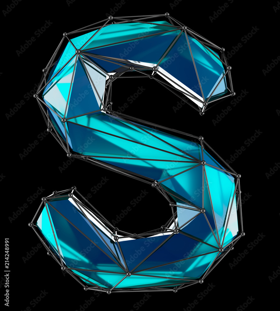 Blue Capital Letter A