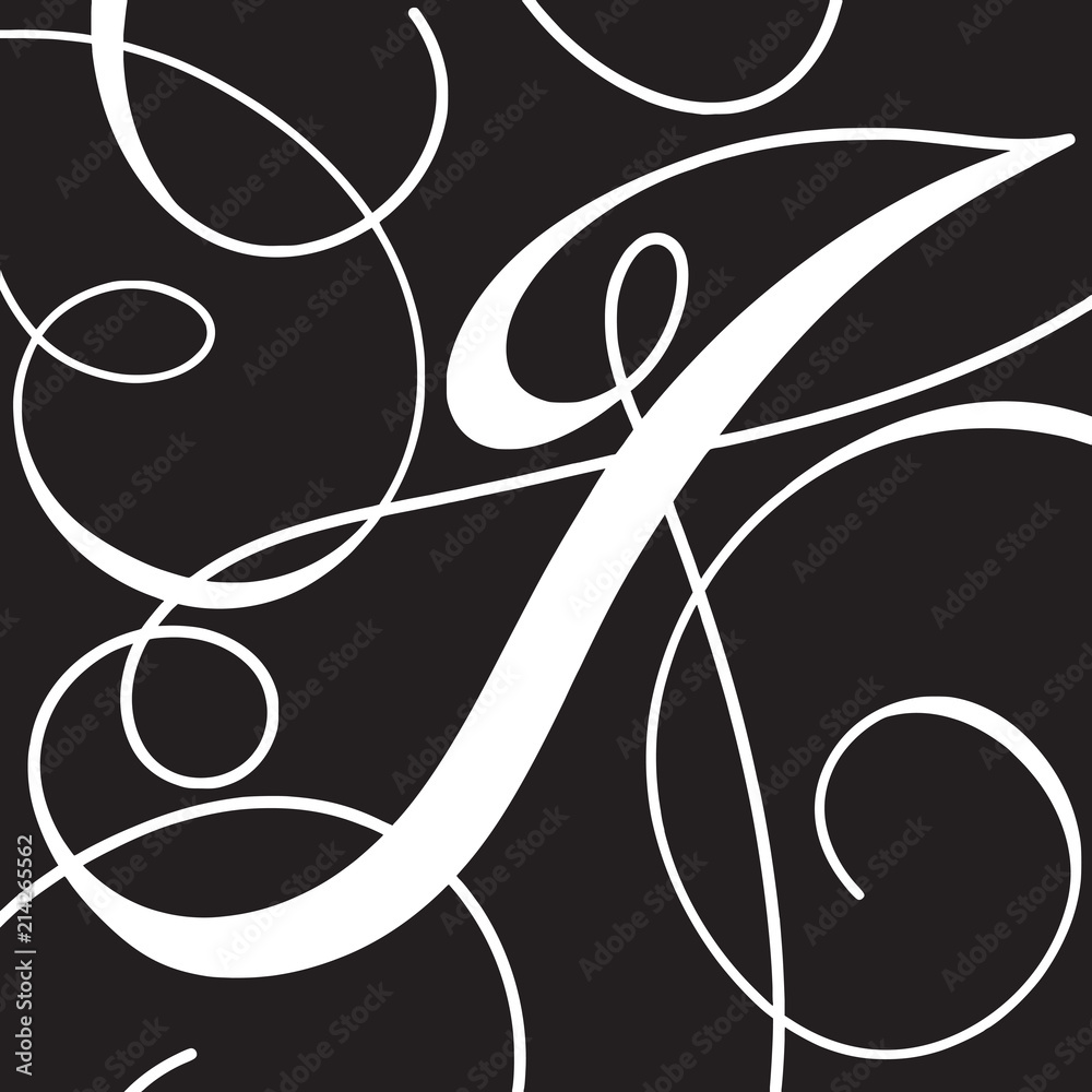 Calligraphy Capital J