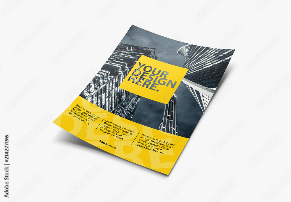 Dynamic Flyer Mockup Stock Template | Adobe Stock