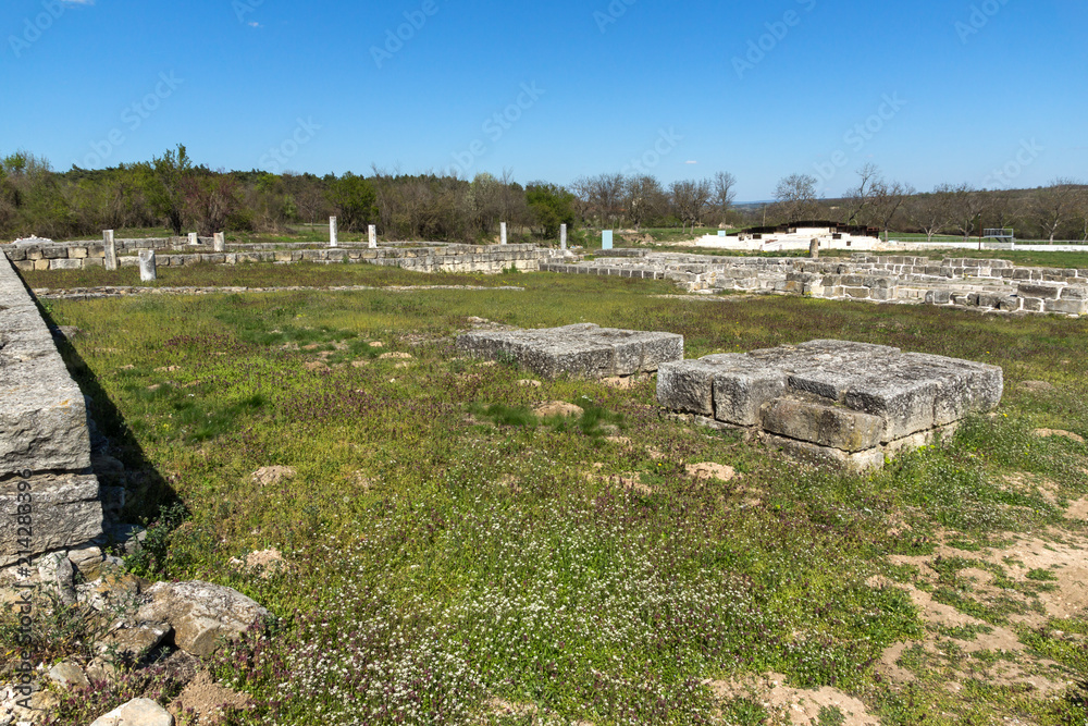 Ruins of The capital city of the First Bulgarian Empire medieval ...