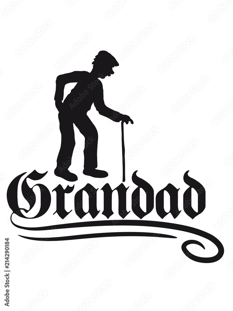 figur stock text grandad opa altdeutsch schrift großvater alt rente ...