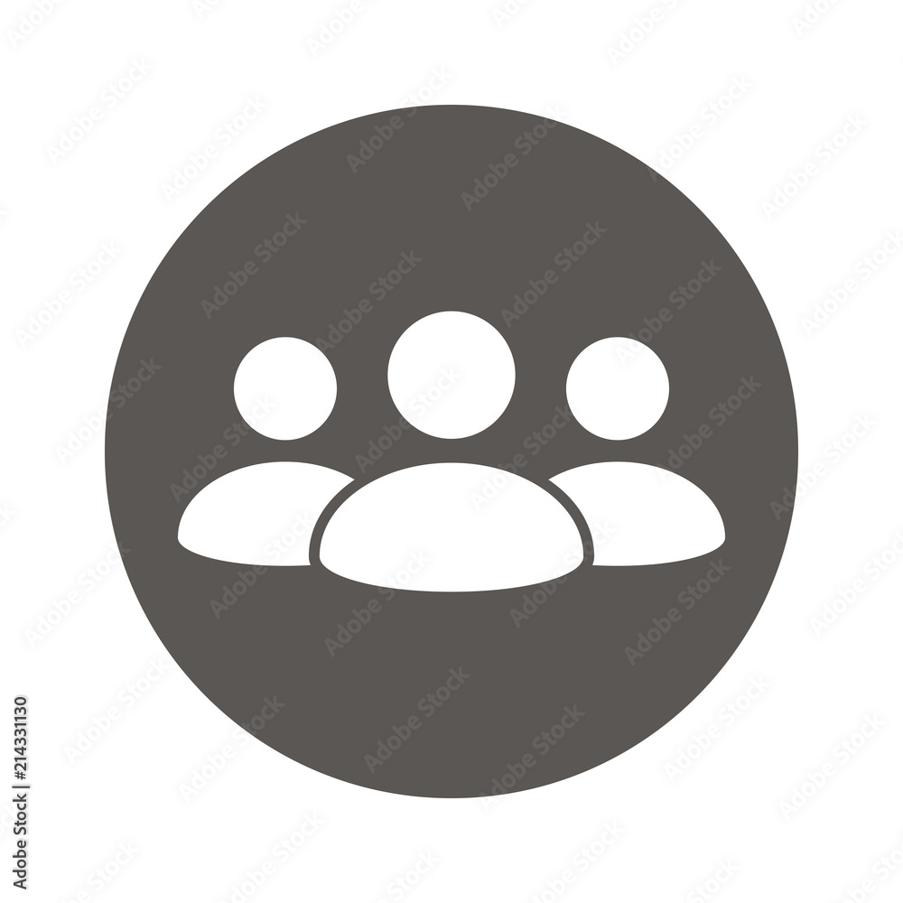 Group of people icon . People icon . Vector illustration. Add friend ...