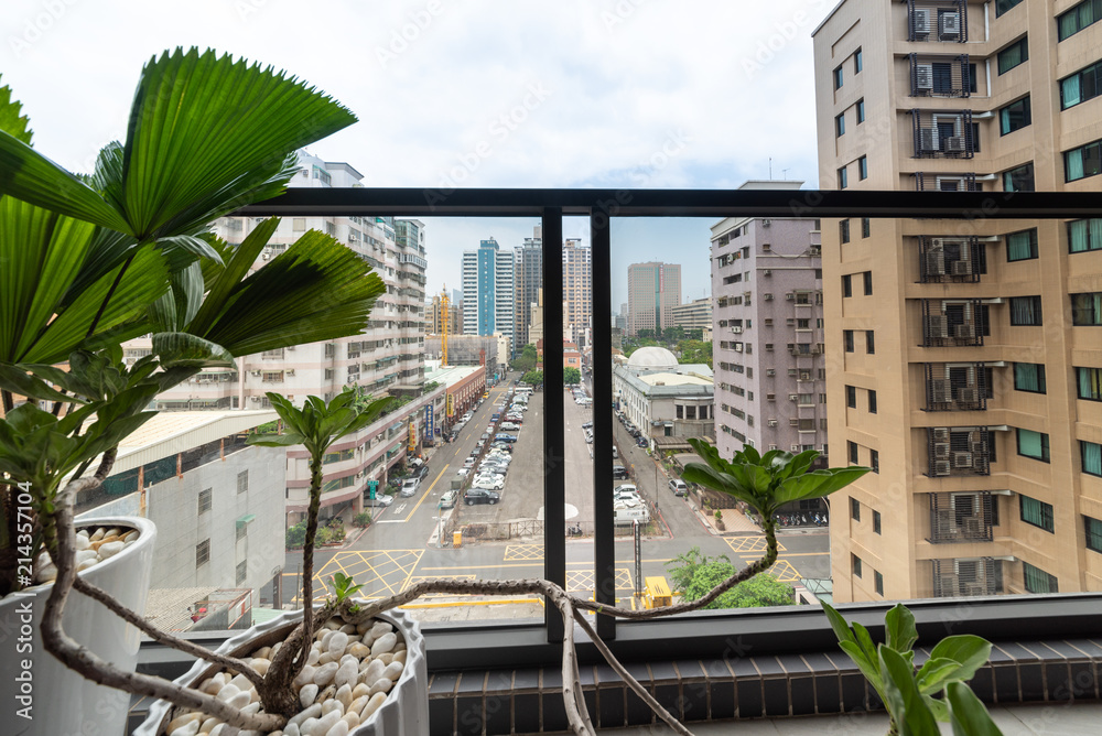 Plans on the balcony Stock Photo | Adobe Stock