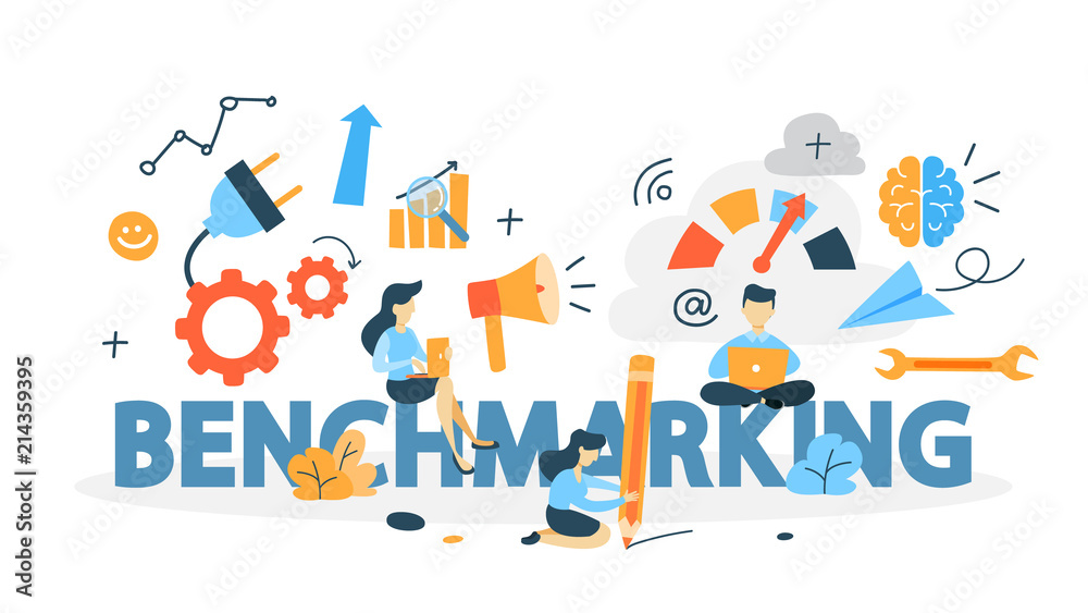 Benchmarking concept illustration Stock Vector | Adobe Stock