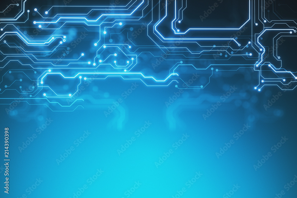 abstract blue technology board circuit Stock Photo | Adobe Stock