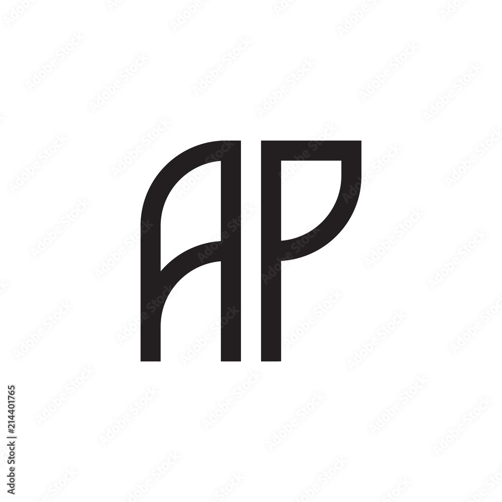 two letter ap monogram logo Stock Vector | Adobe Stock