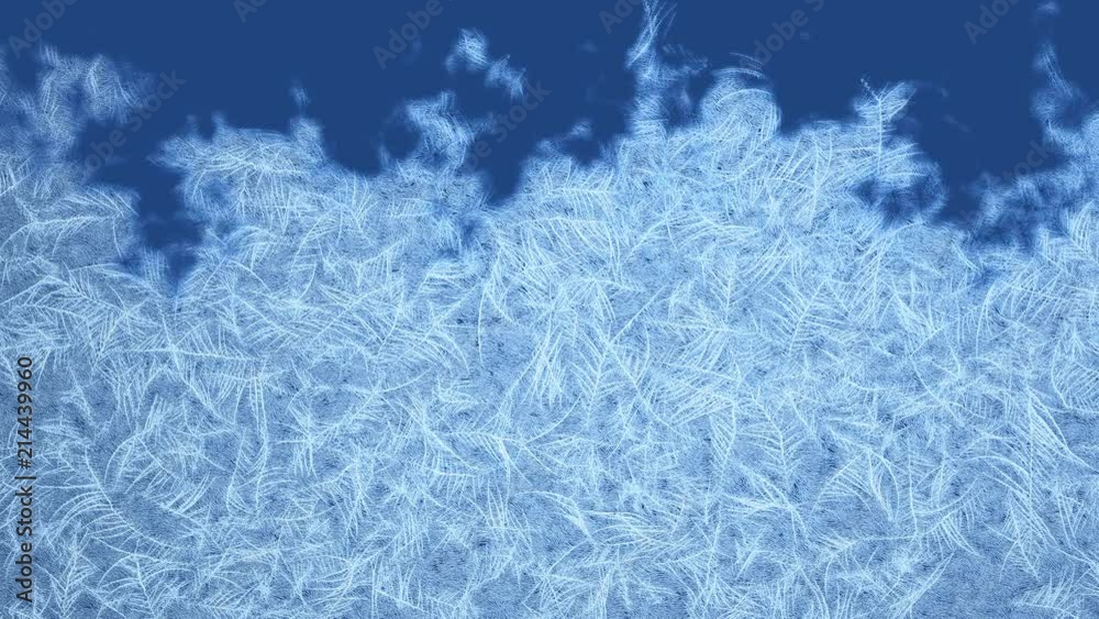 Ice Freezing Animation of the Screen from the top to the bottom with ...