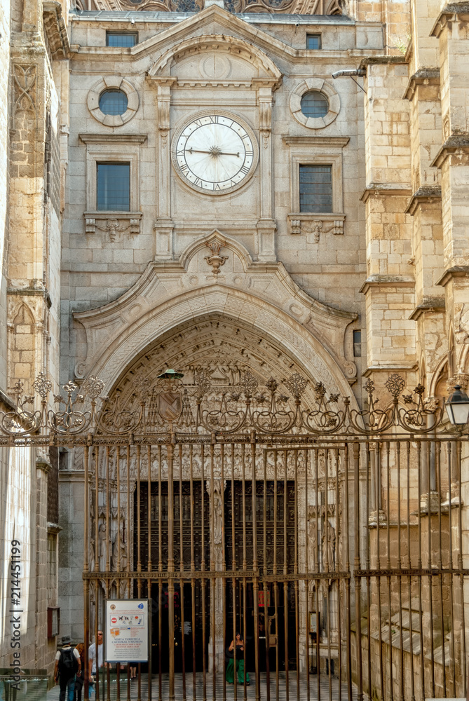 Puerta del Reloj, Catedral de toledo Stock Photo | Adobe Stock