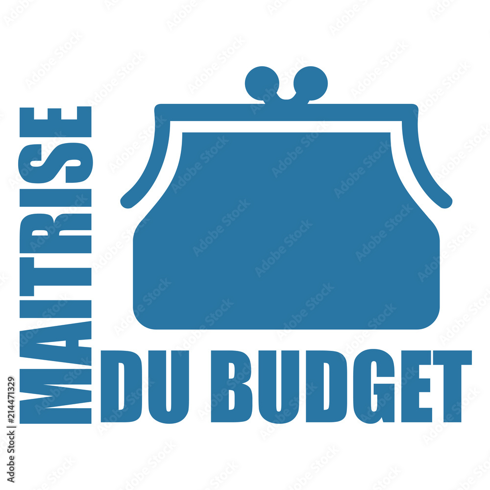 Logo maîtrise du budget. Stock Vector | Adobe Stock