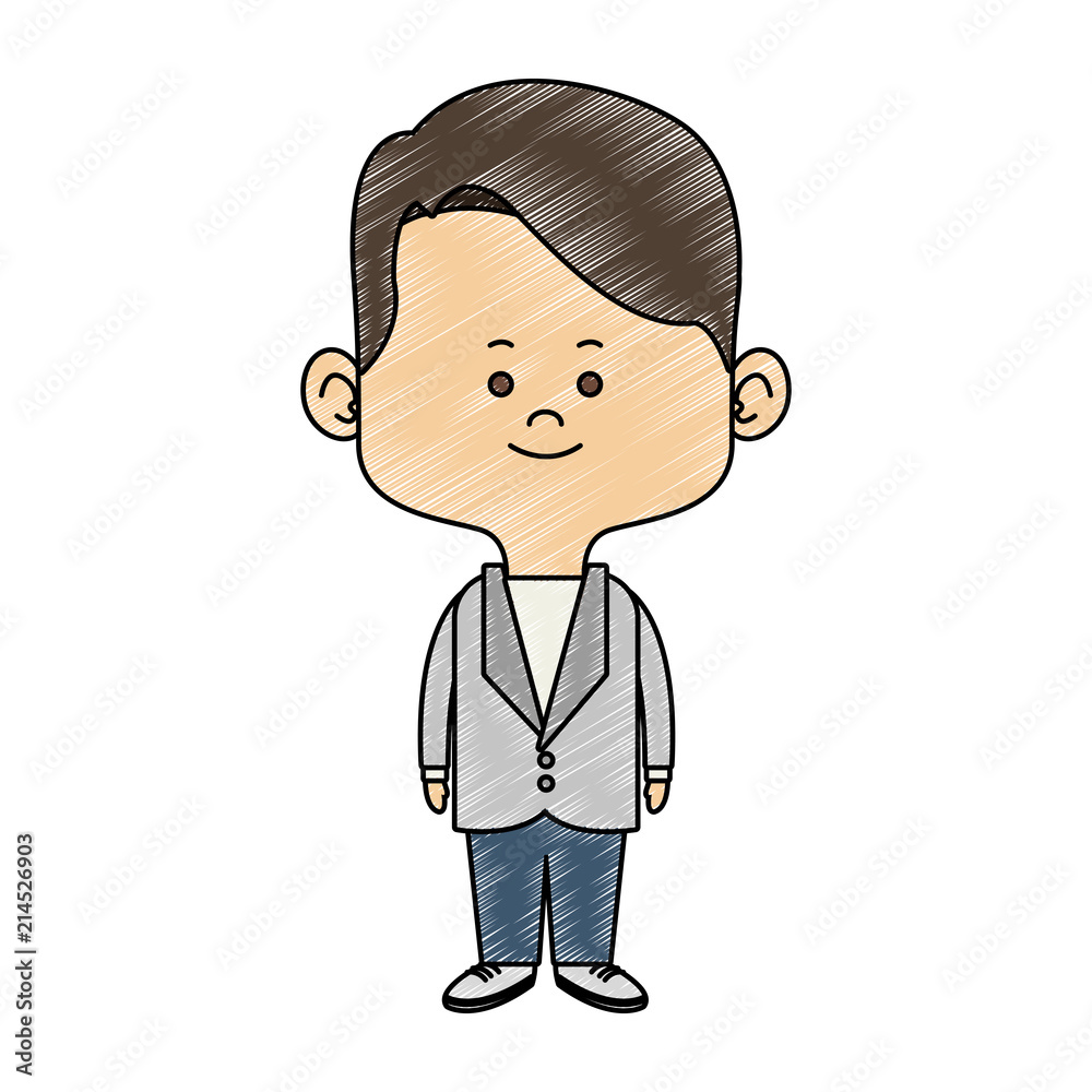 Cute midget man cartoon vector illustration graphic design Stock Vector | Adobe Stock
