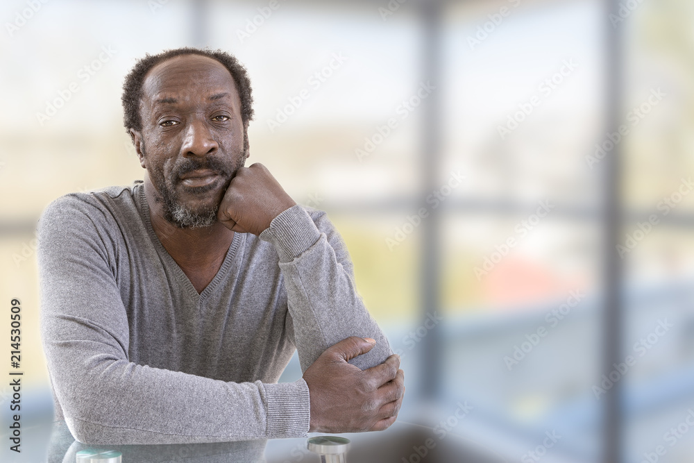 Closeup portrait of unhappy guy, sad thoughtful middle agege business ...